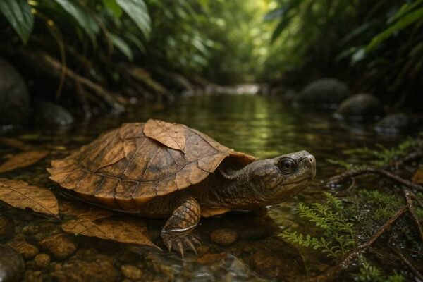 Asian Leaf Turtle: The Camouflaged Forest Wanderer