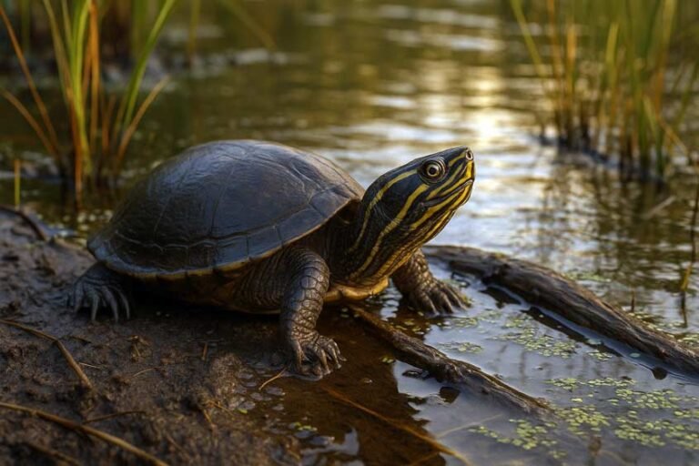 Striped Mud Turtle: Three-Lined Southeastern Turtle