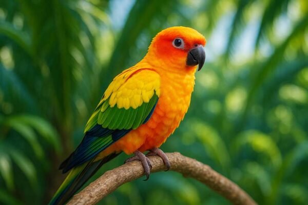 Sun Conure: Vibrant Colors and Loving Personality